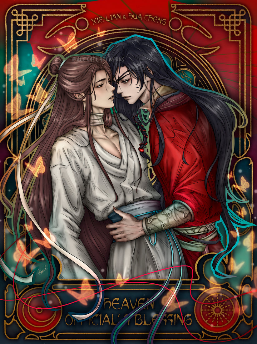 Heaven Official's Blessing in Art Nouveau style – Alexael Artworks